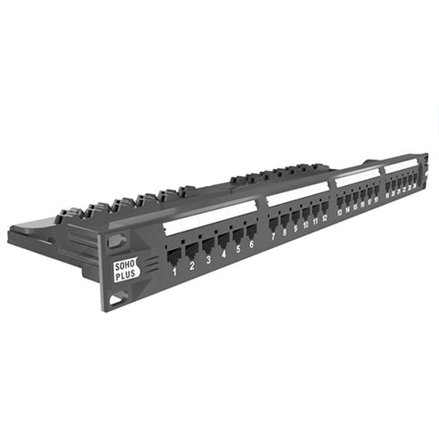 PATCH PANEL SOHOPLUS CAT.6 T568A/B 24P – ROHS – SohoPlus